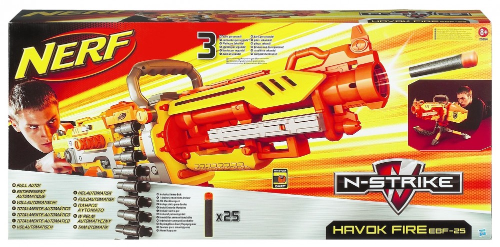 NERF VULCAN HAVOK FIRE EBF-25 N-STRIKE 25264 VULKAN HASBRO ...